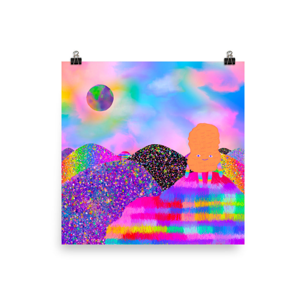 Mr. Veggie Nugget Man Print – a rainbow in your cloud